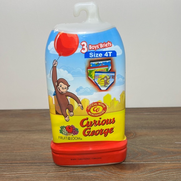 Fruit of the Loom | Accessories | New 205 Oldstock Curious George Fruit ...